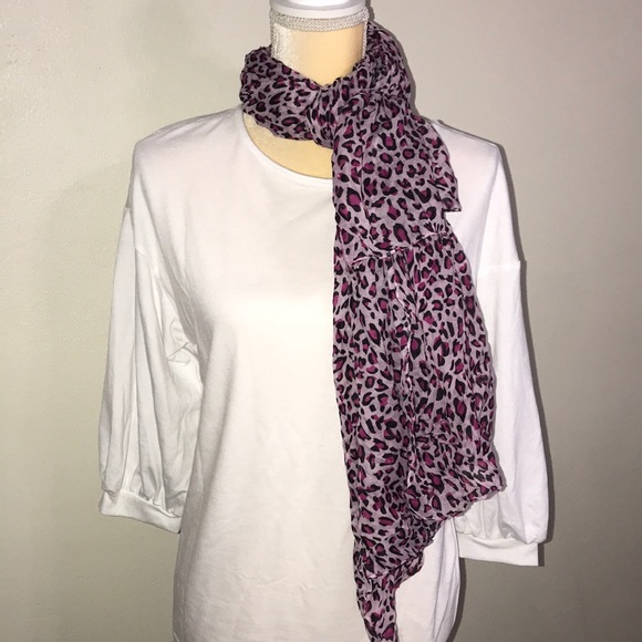 Accessories | New Pink Cheetah Print Scarf | Poshmark